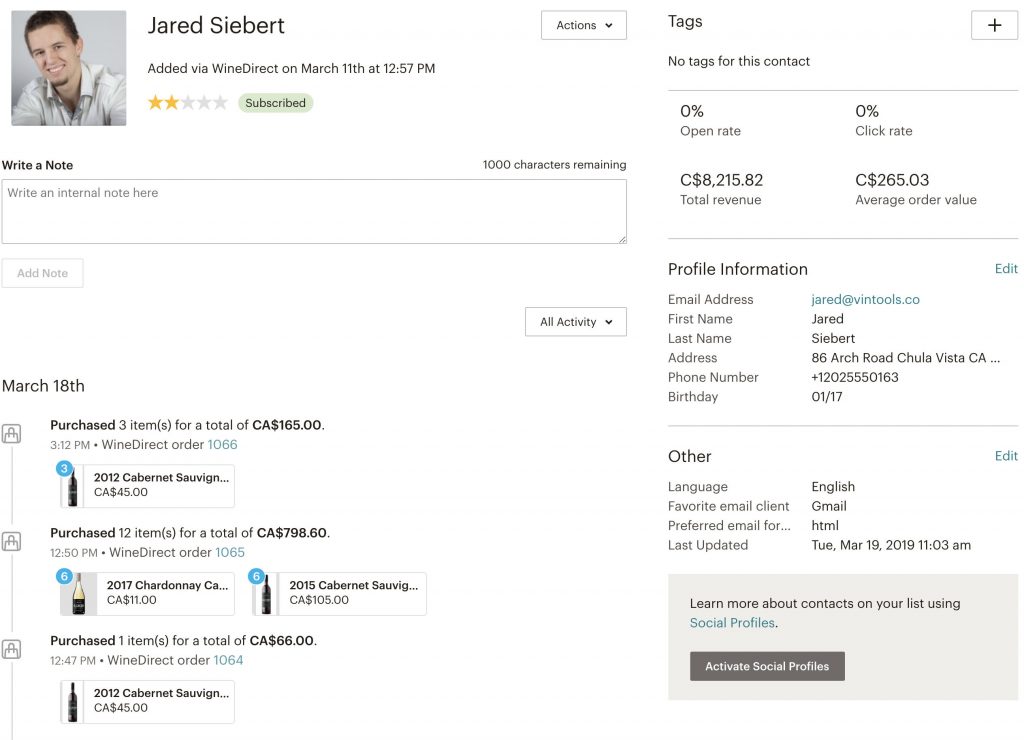 Mailchimp for WineDirect - Marketing & ecommerce for the 21st Century